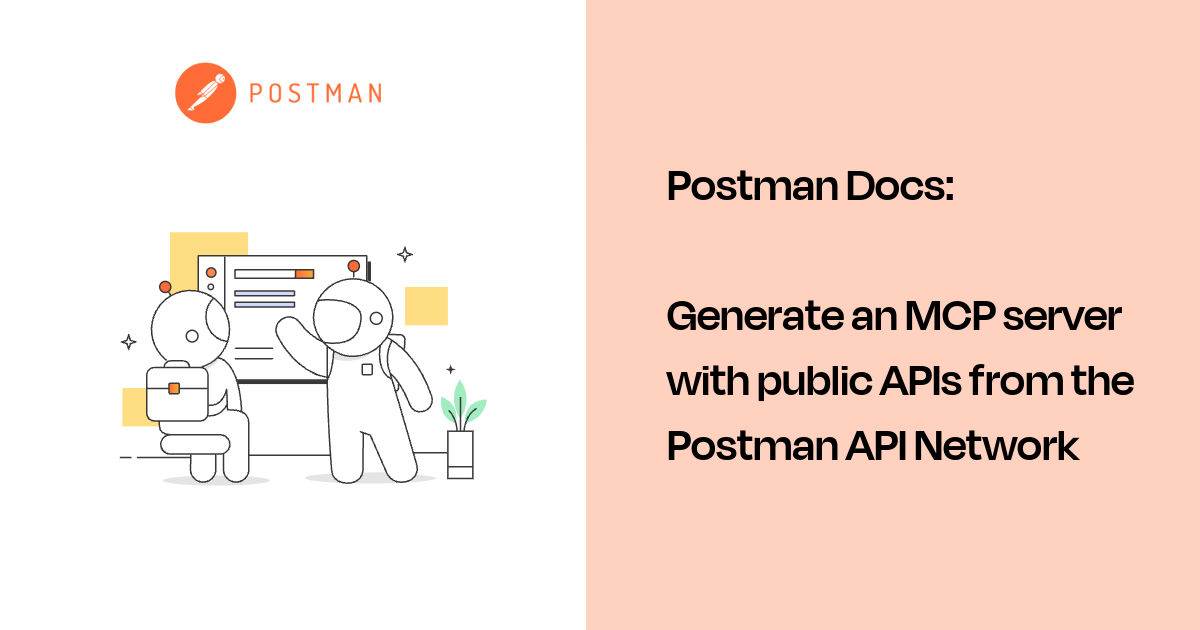 Generate an MCP server with public APIs from the Postman API Network | Postman Docs